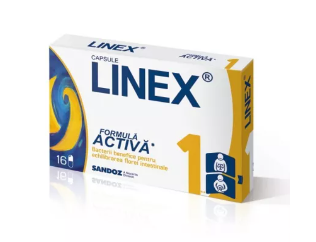 Linex 16 capsules - helps the digestive tract and intenstinal flora im ...