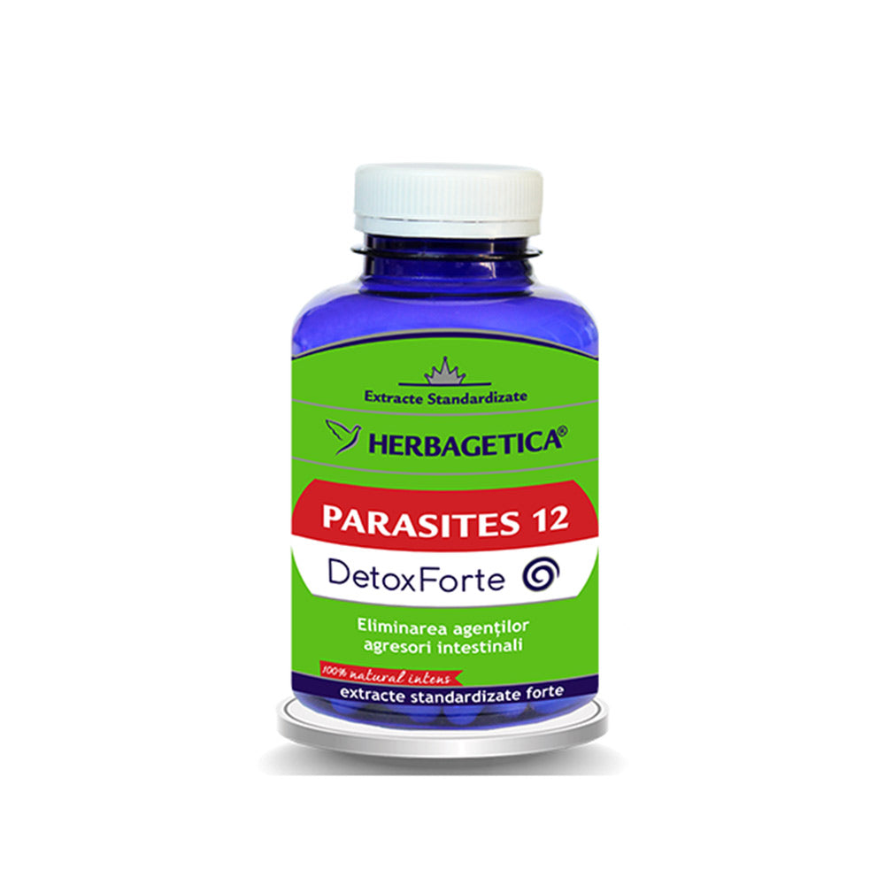 Parasites 12 Detox Forte, 120 capsules, Herbagetica – storeofhealth