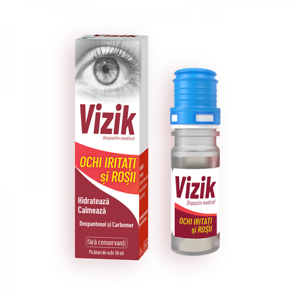 Irritated and red eye drops Vizik, 10 ml, Zdrovit – storeofhealth